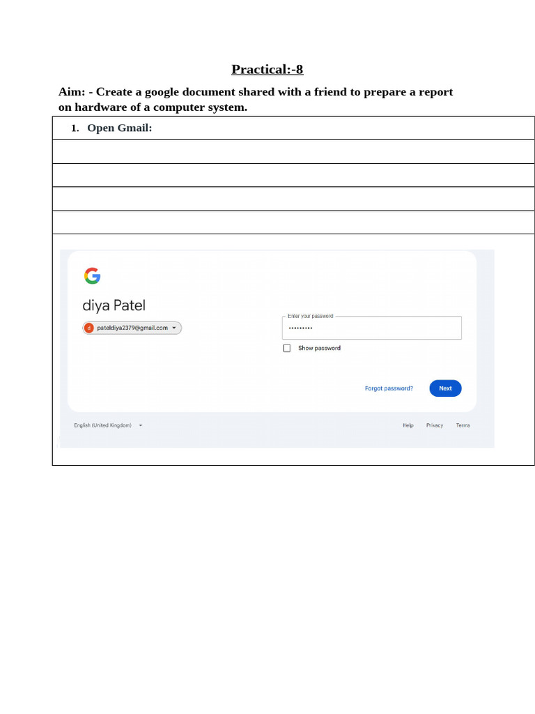 ICTE Practical-9 | PDF