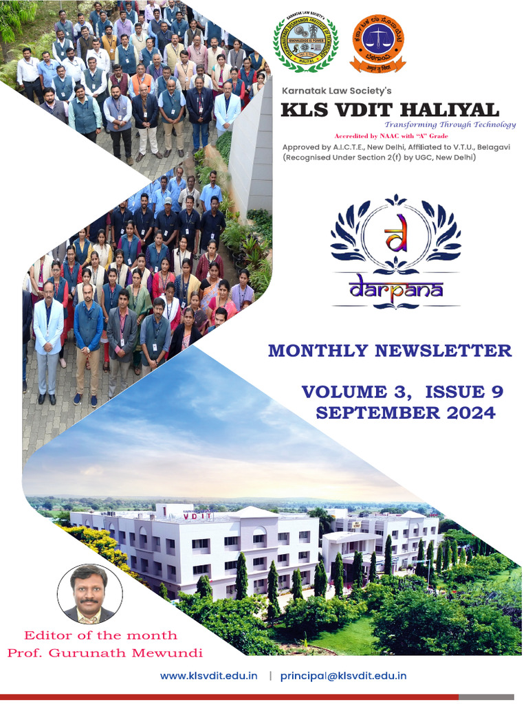KLS VDIT September 2024 Newsletter Circulation | PDF | Engineering
