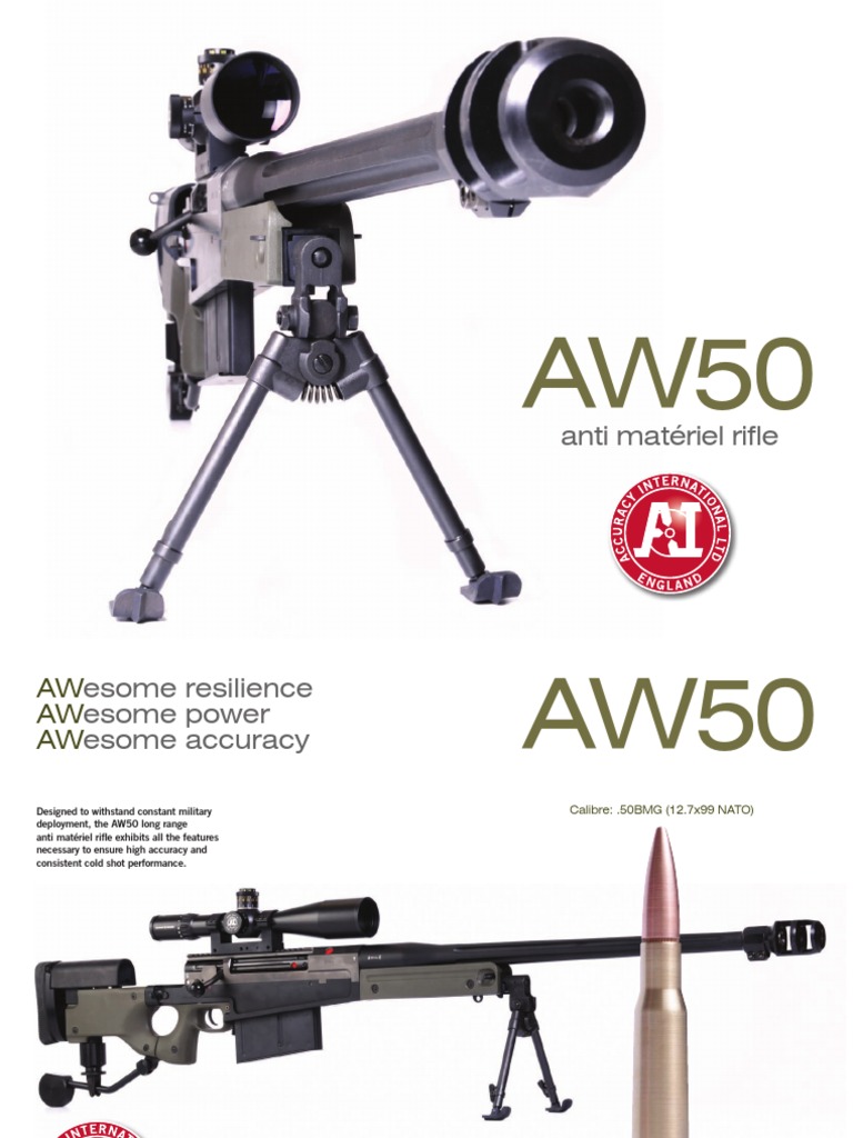 Aw50 Brochure | PDF | Trigger (Firearms) | Rifle