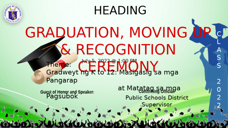 Tarp For Graduation 2022 | PDF