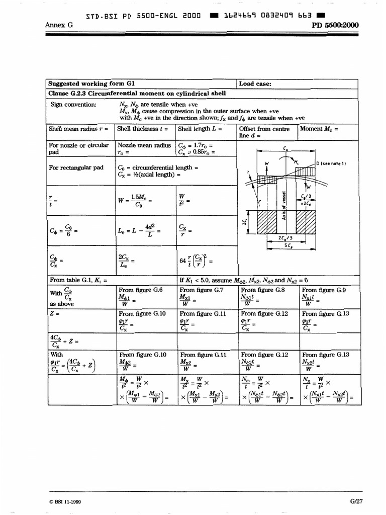 Pd5500 Annex G | PDF | Stress (Mechanics) | Solid Mechanics