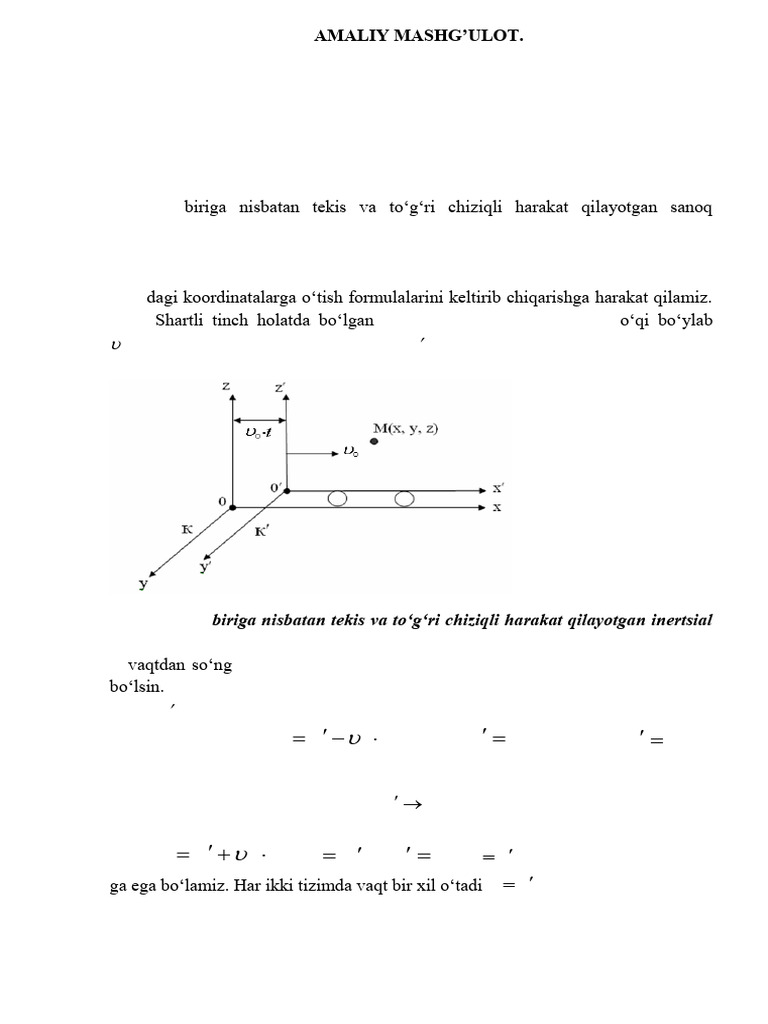 (Fizika I) 6-Amaliy ! | PDF
