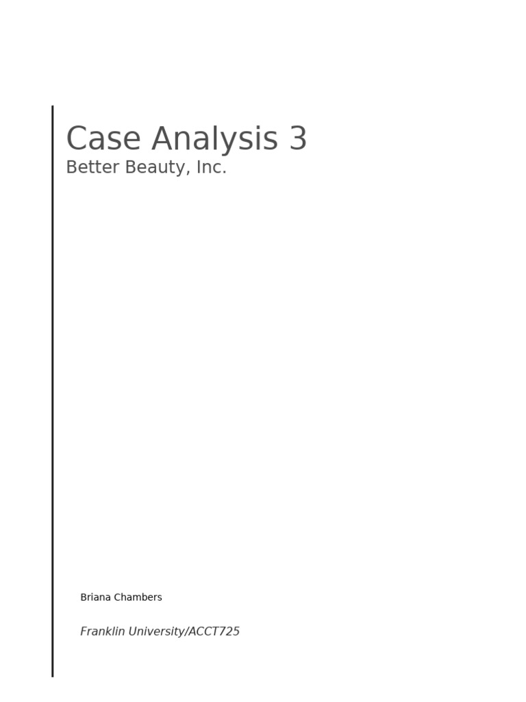 Chambers Case3 | PDF | Incentive | Pricing