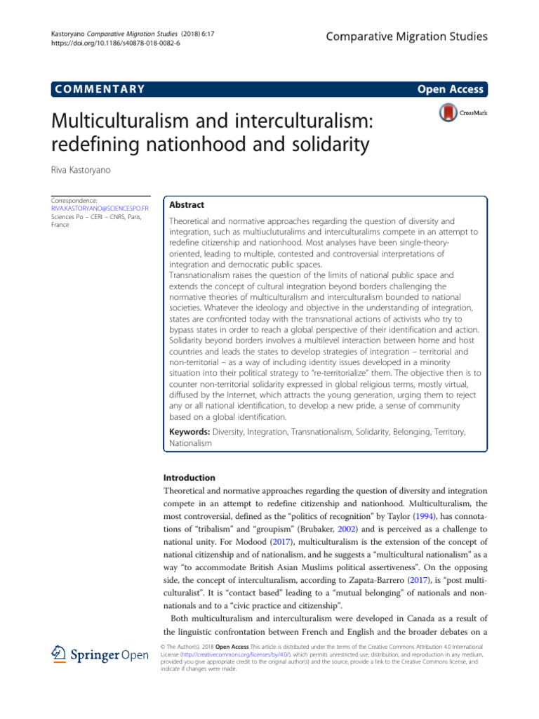 Multiculturalism and Interculturalism | PDF | Multiculturalism | Interculturalism