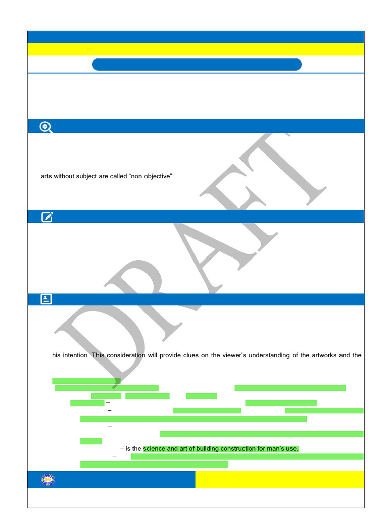 Art Appreciation Study Guide | PDF | The Arts | Realism (Arts)