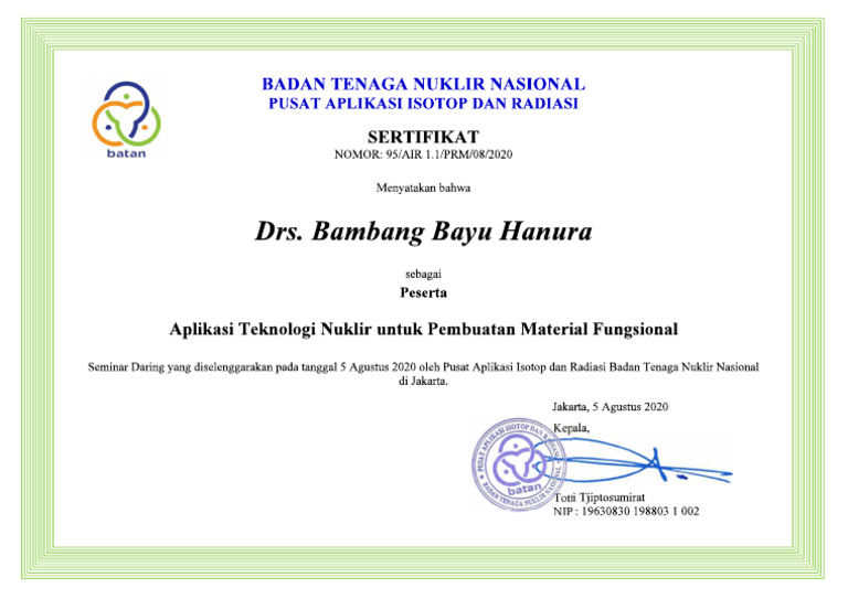 Drs. Bambang Bayu Hanura | PDF
