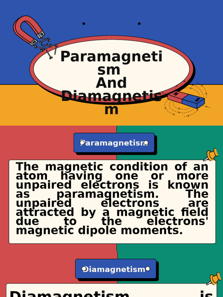 Diamagnetism and Paramagnetism | PDF