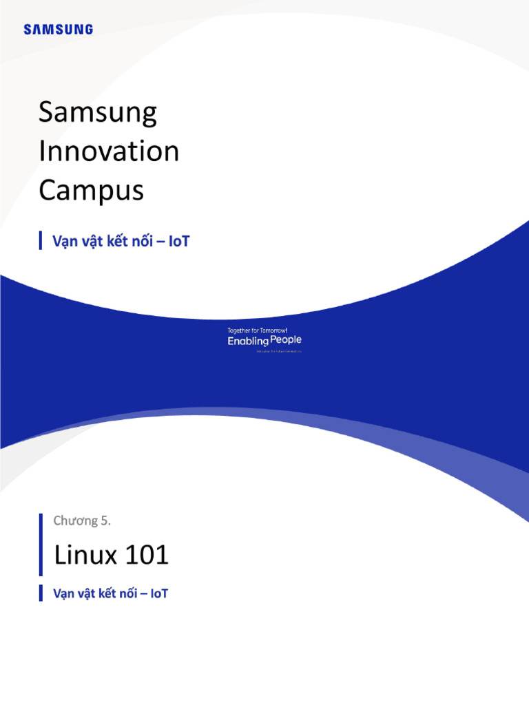 SIC - IoT - Chapter 5. Linux101 - v1.0 | PDF