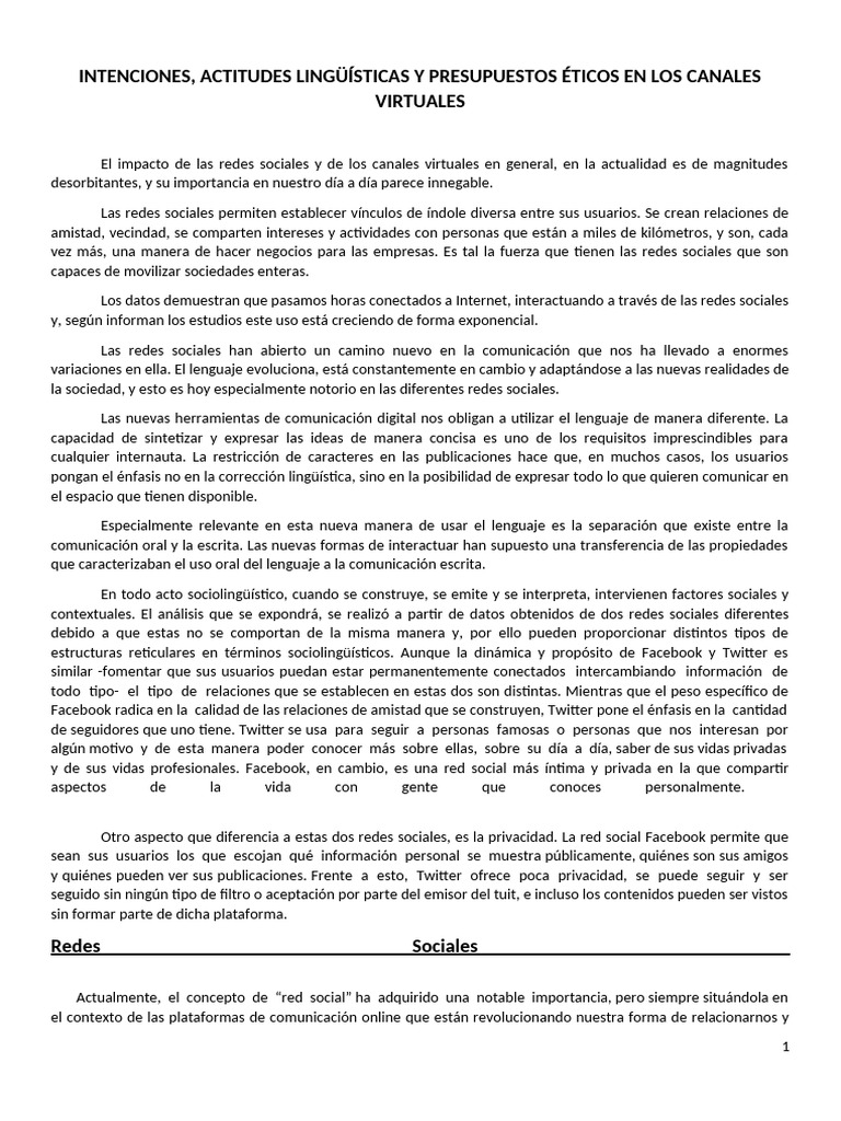 3 Intencionesactitudes Linguisticas Y Presupuestos Eticos En Los