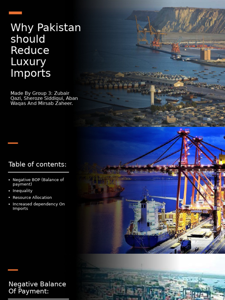 Why Pakistan Should Reduce Luxury Imports | PDF