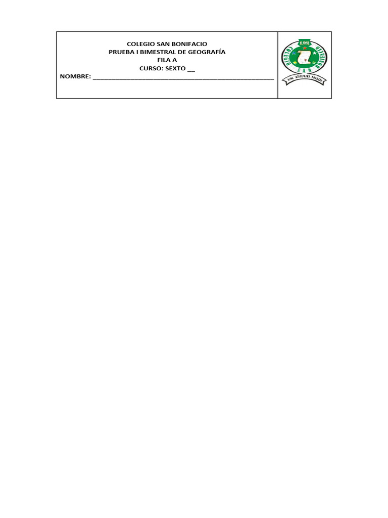 01 Bimestral - Geografia6 - Filaa - P1 | PDF | Mapa | Longitud