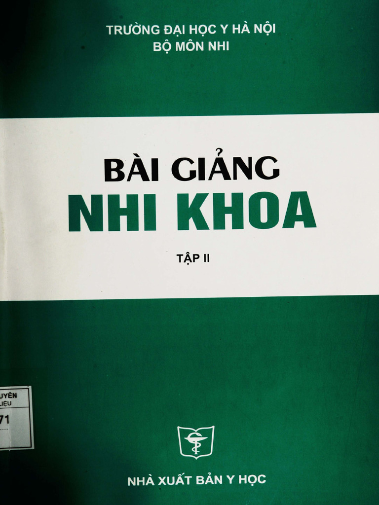 Bai Giang Nhi Khoa Tap 2 DH Yhn | PDF