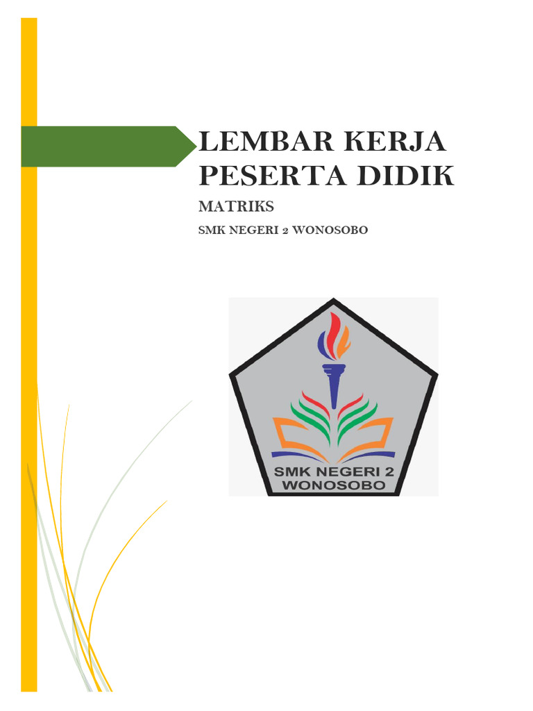 LKPD - Matriks Fase F Kelas Xi | PDF