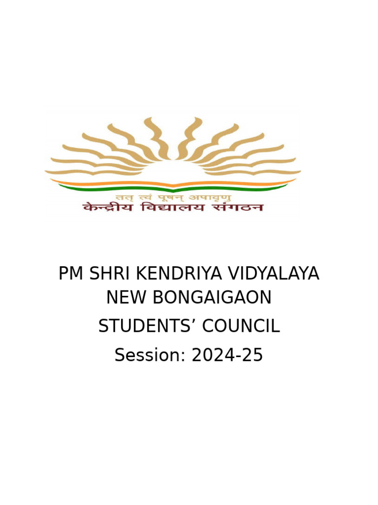 Front Page Students' Council | PDF