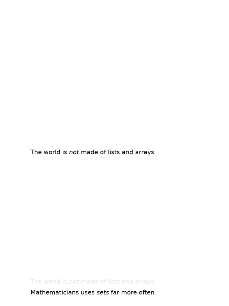 Lecture2222 30272 Python Sets | PDF | Subset | Mathematics