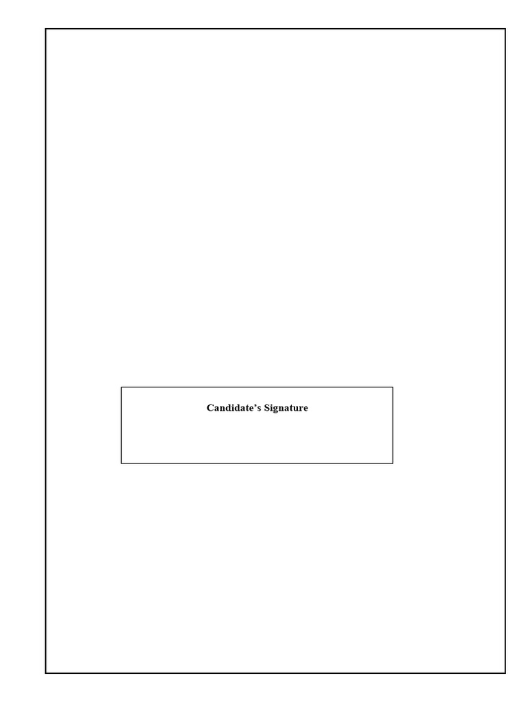 Computer Science Model Paper IX (Paper II) | PDF | Command Line Interface | Software Engineering