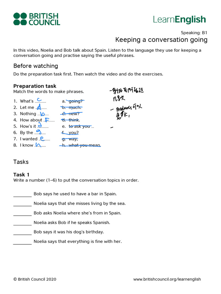 LearnEnglish Keeping-A-Conversation-Going | PDF | Foreign Language Studies
