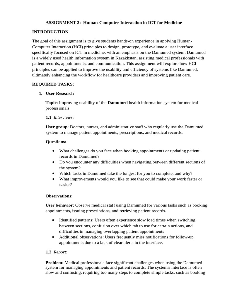 ASSIGNMENT 2 | PDF | Human–Computer Interaction | Computing