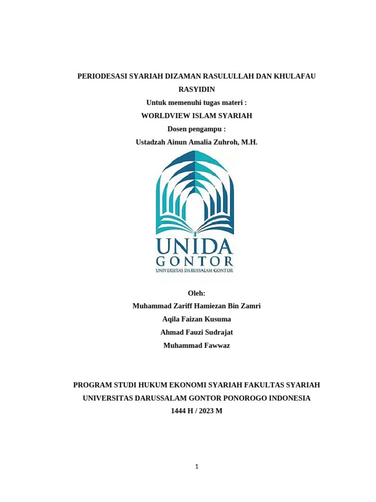 World View Syariah | PDF | Agama & Spiritualitas