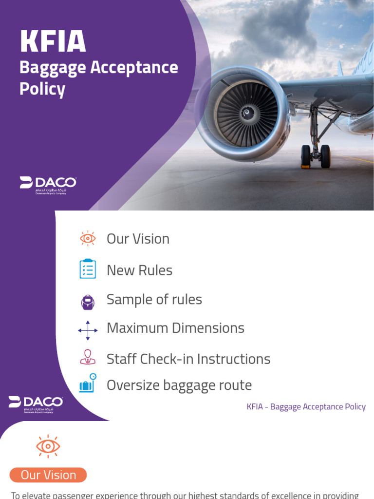 KFIA Baggage Acceptance Guidelines | PDF | Baggage