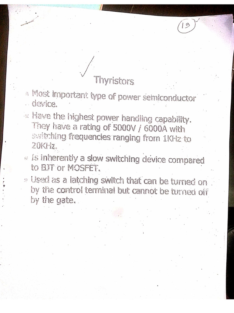 13 Thyristor | PDF