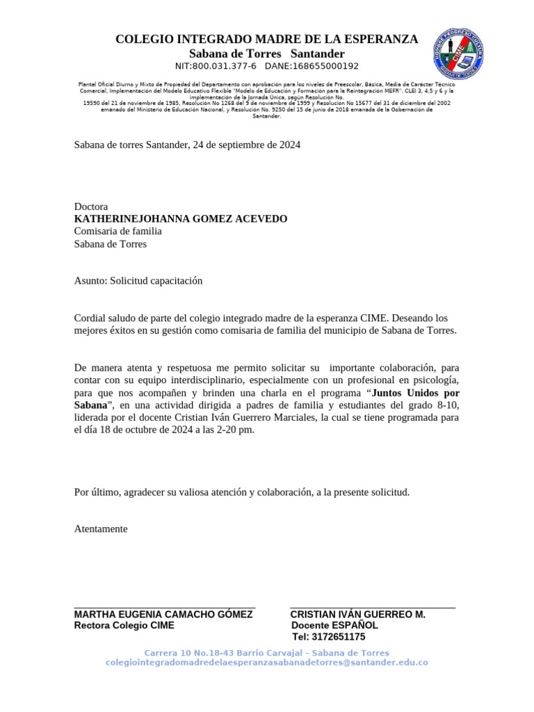 Solicitud - Comisaria (1) Cristian Guerrero | PDF | Ciencias sociales
