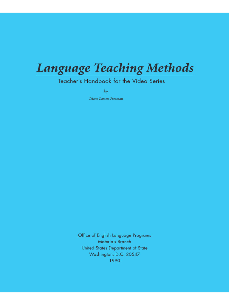 ENG 101 Reference On Language Teaching Methods | PDF ENG 101 Reference On Language Teaching Methods | PDF