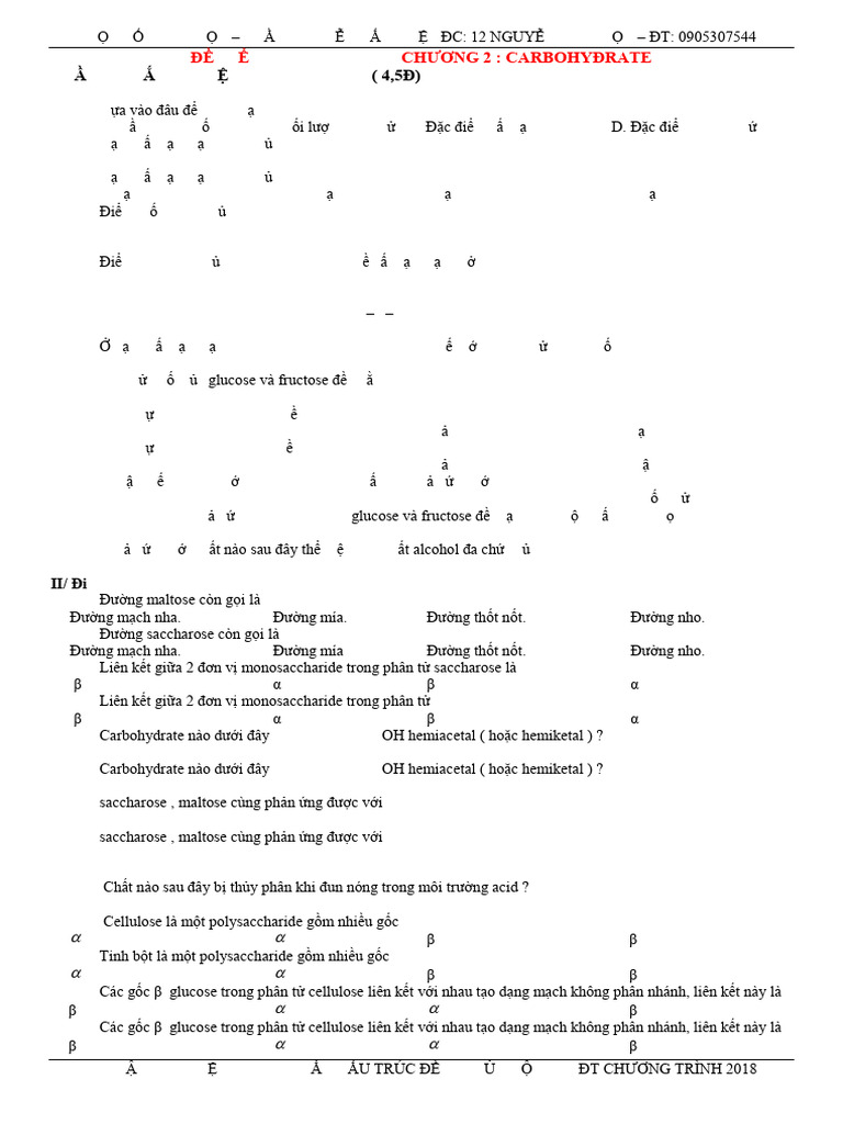 De Ôn Ktra - 01 | PDF