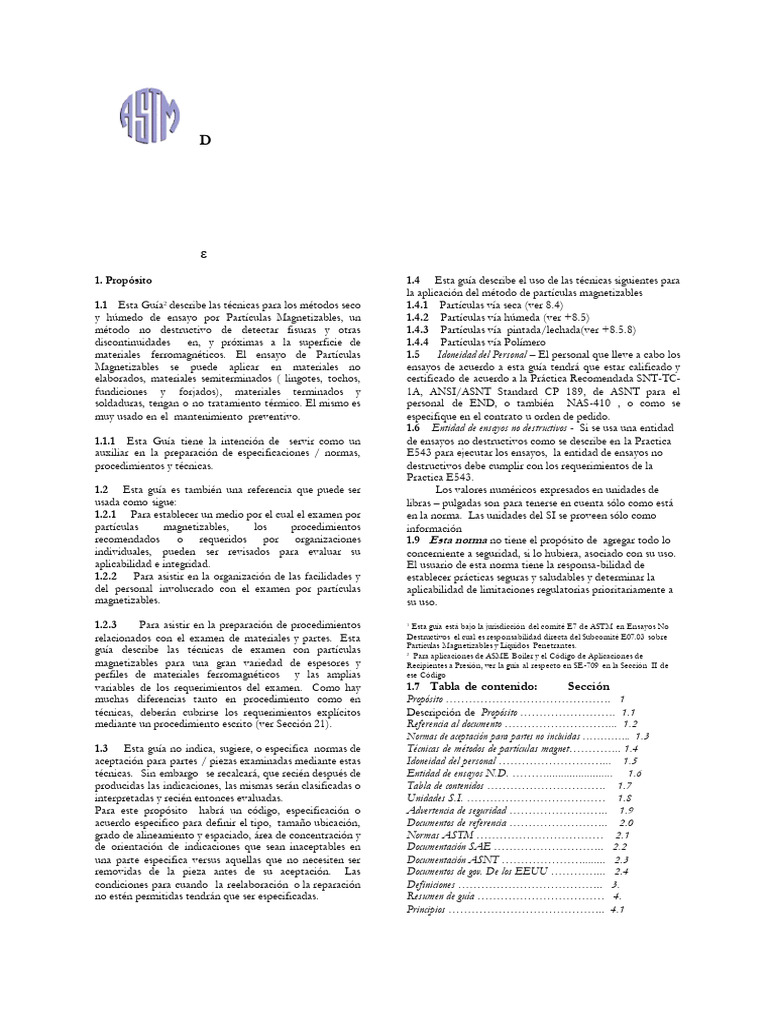ASTM E 709-1 - Cast | PDF | Corriente eléctrica | Ligero