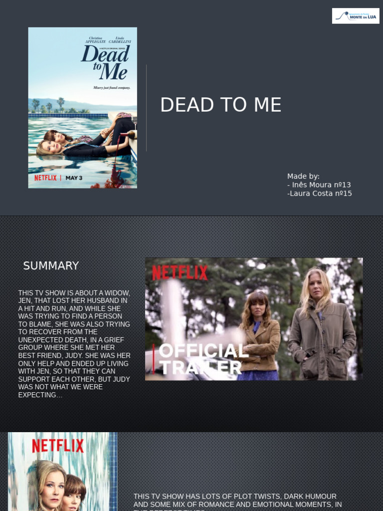 Dead to Me: Grief, Secrets, and Twists | PDF | Mystery, Thriller ...