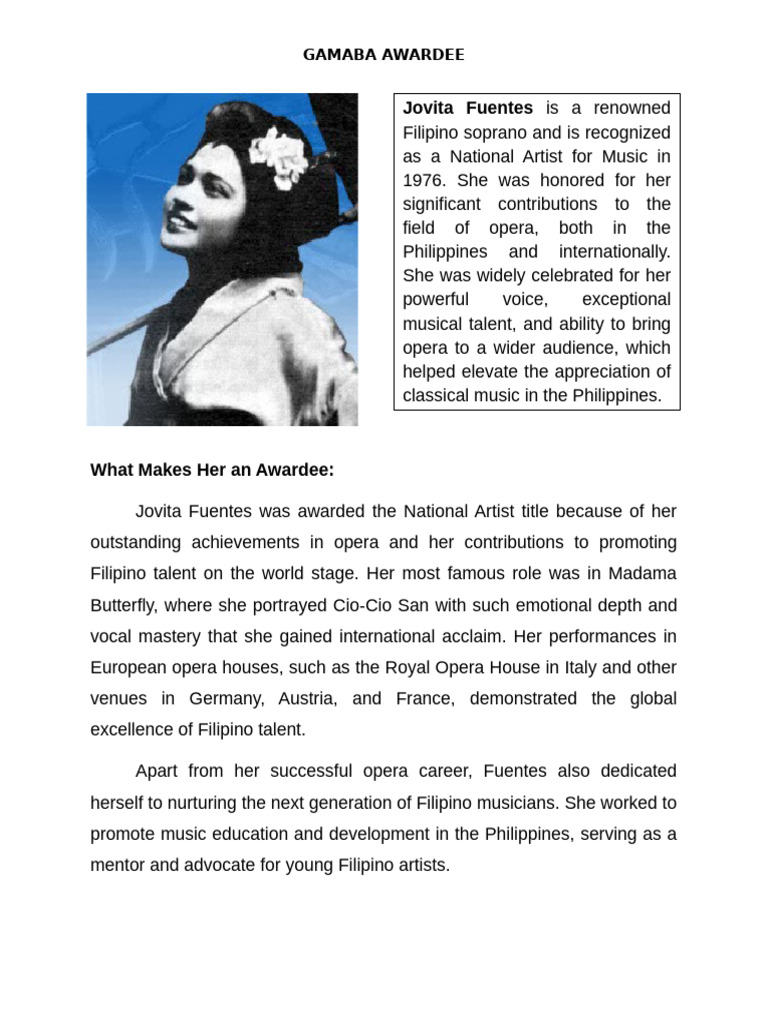 GAMABA AWARDEES RESEARCH - Art App - Tabangcura | PDF | Opera ...