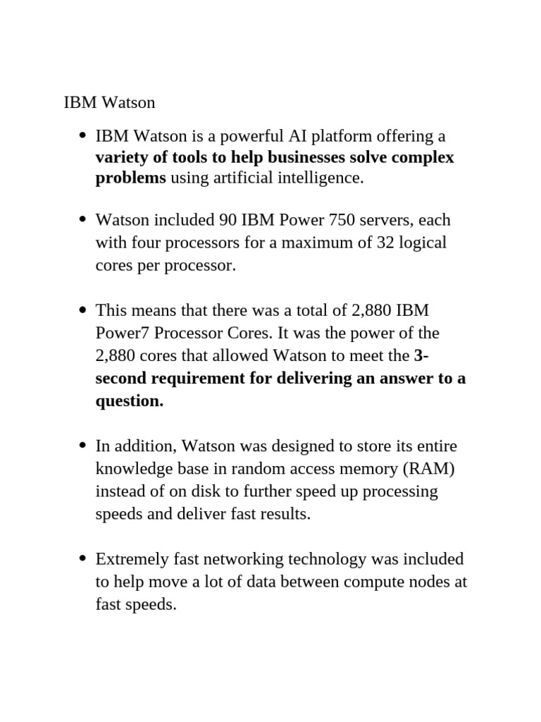 IBM Watson | PDF | Machine Learning | Artificial Intelligence
