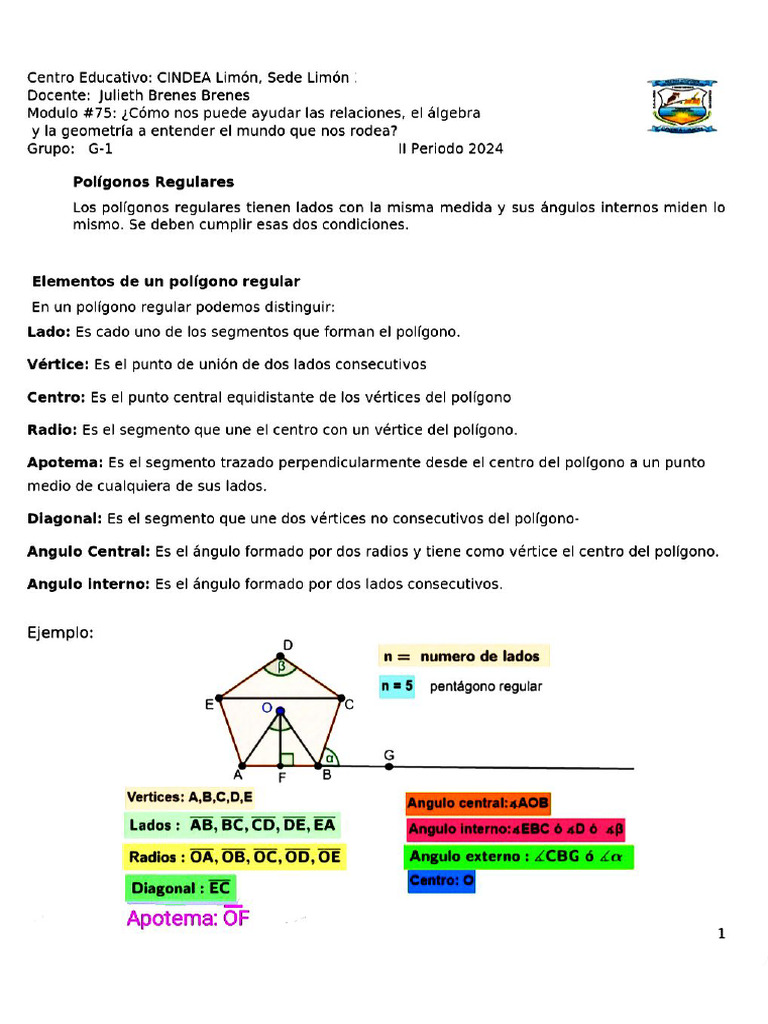 Práctica de Polígonos | PDF