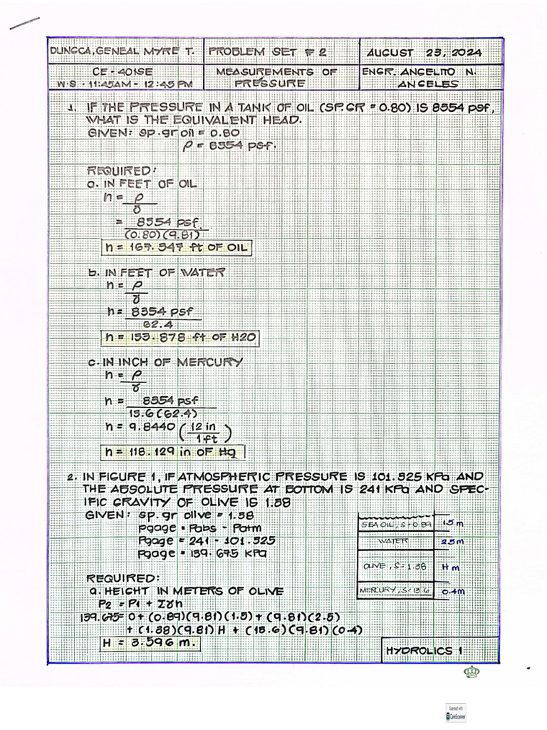 [SOLUTION] PROBSET2&3_SETB | PDF