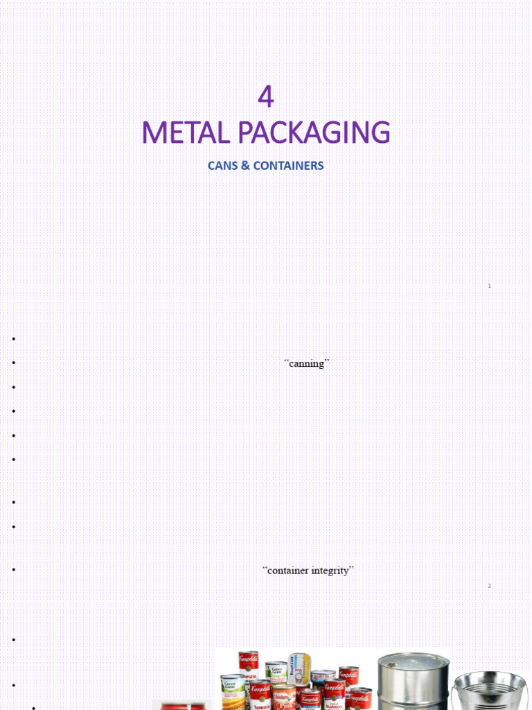 4. Metal packaging -ppt | PDF | Valve | Stainless Steel