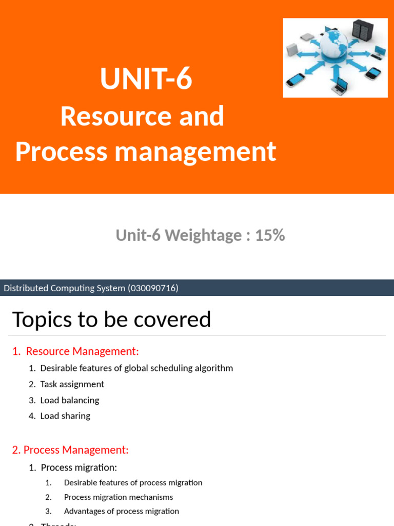 Unit-6 - Resource and Process Management | PDF | Process (Computing) | Thread (Computing)