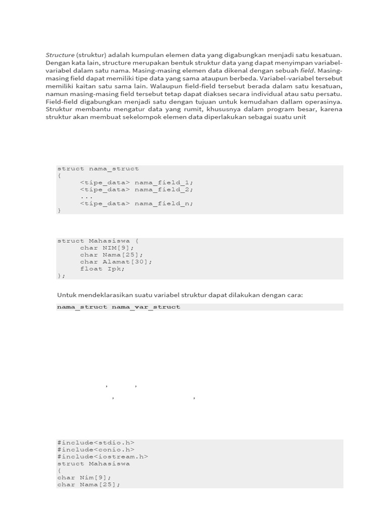 Materi Praktikum 15. ALGORITMA DAN PEMROGRAMAN | PDF