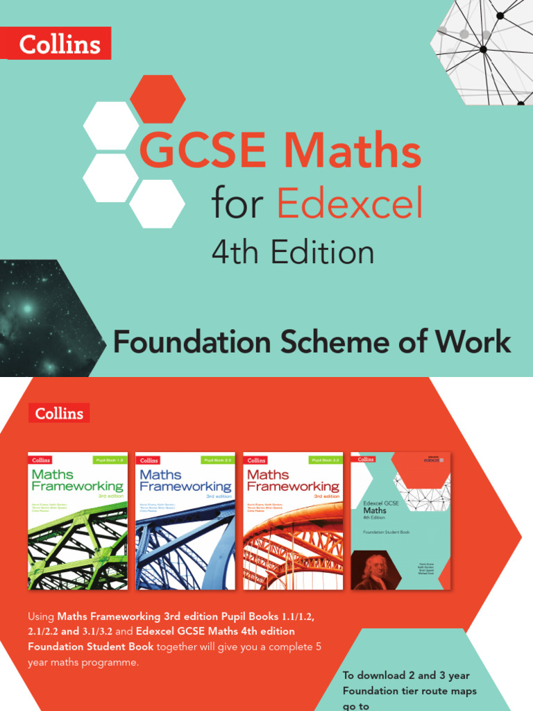 Collins Edexcel Maths Foundation Scheme of Work - 5 Year | PDF | Area ...