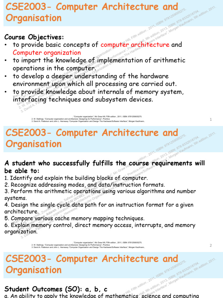 U1-Introduction to Computer Architecture | PDF | Computer Data Storage | Input/Output