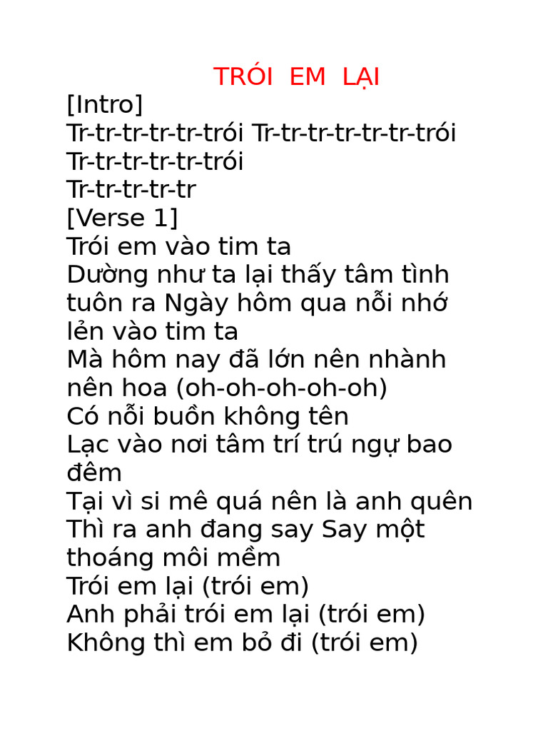 TRÓI EM LẠI | PDF
