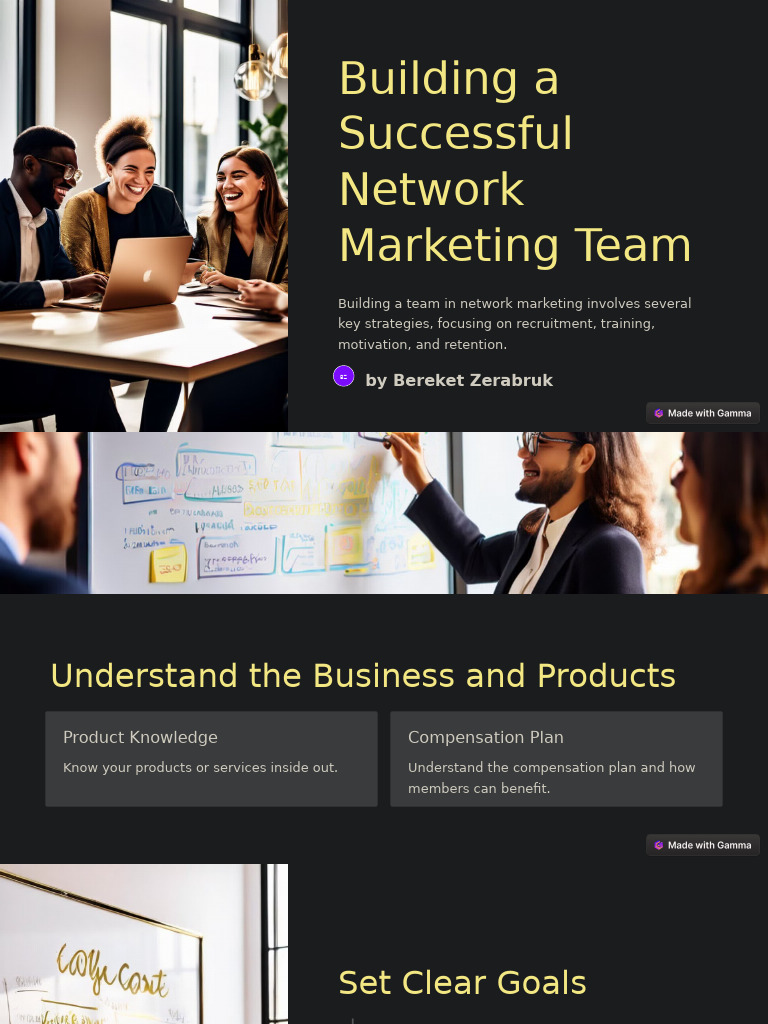 Building A Successful Network Marketing Team | PDF