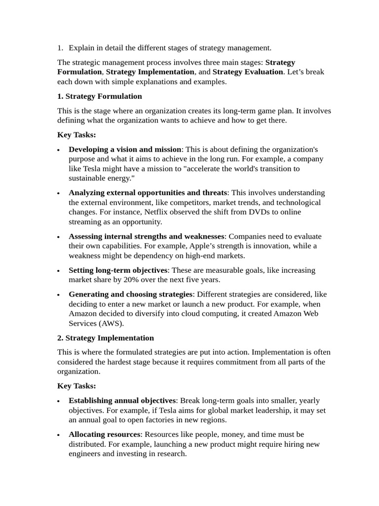 Strategy Management | PDF | Swot Analysis | Mergers And Acquisitions