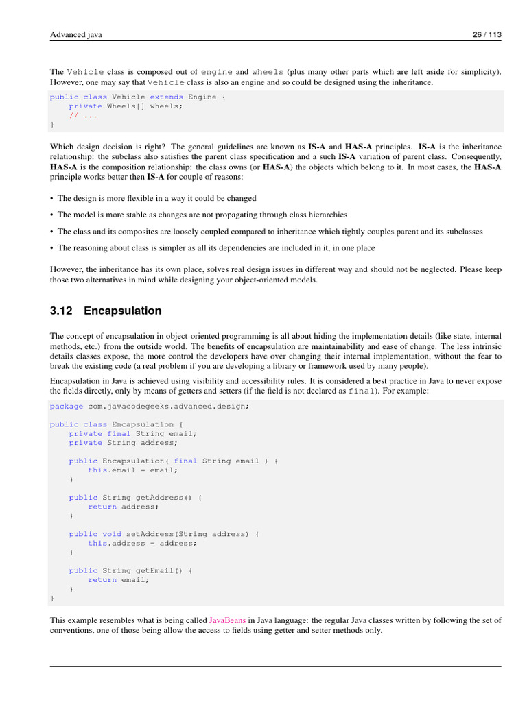 Advanced Java 1 - Merged 39 | PDF | Class (Computer Programming) | Inheritance (Object Oriented ...