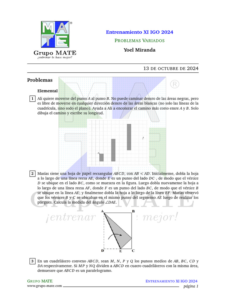 Problemas Geométricos Avanzados | PDF