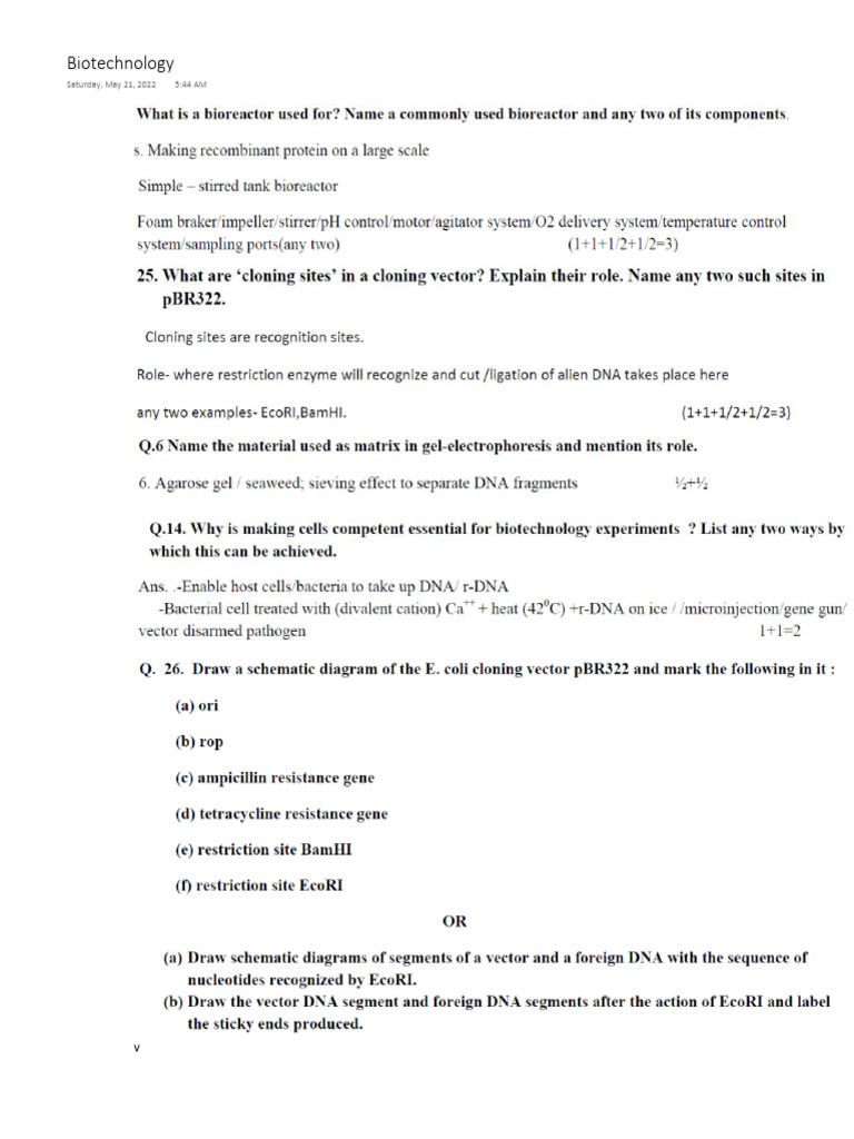 BT Principles and Processes Board Questions | PDF
