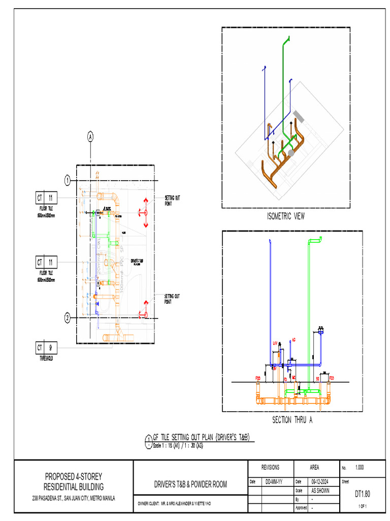 Pasadena-TSP-Sanitary-WaterLine-Layout-10-03-2024-Presented | PDF