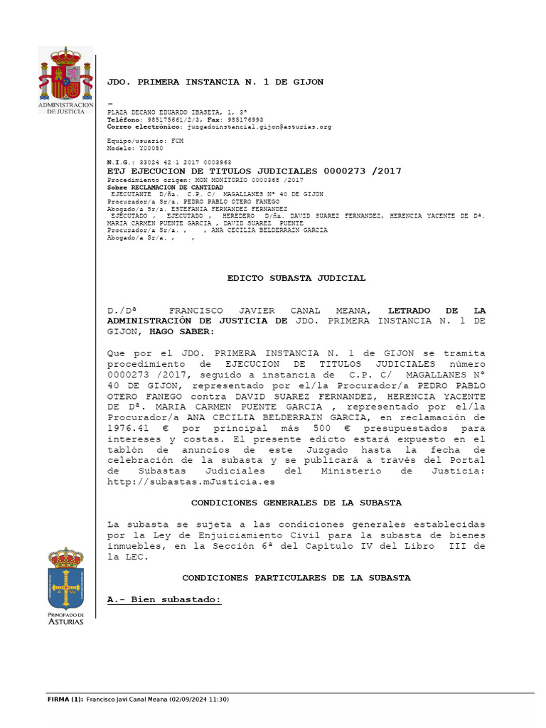 Documento1 - 2024-10-18T122246.936 | PDF | Subasta | Ley de hipotecas