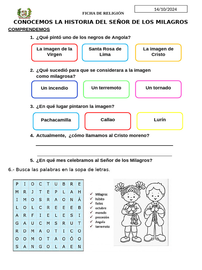 Ficha de Religión | PDF | Religión y espiritualidad