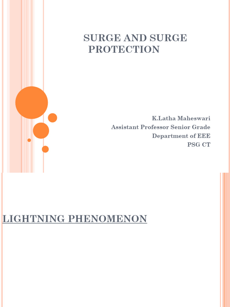 Surge and surge protection | PDF | Lightning | Electromagnetism