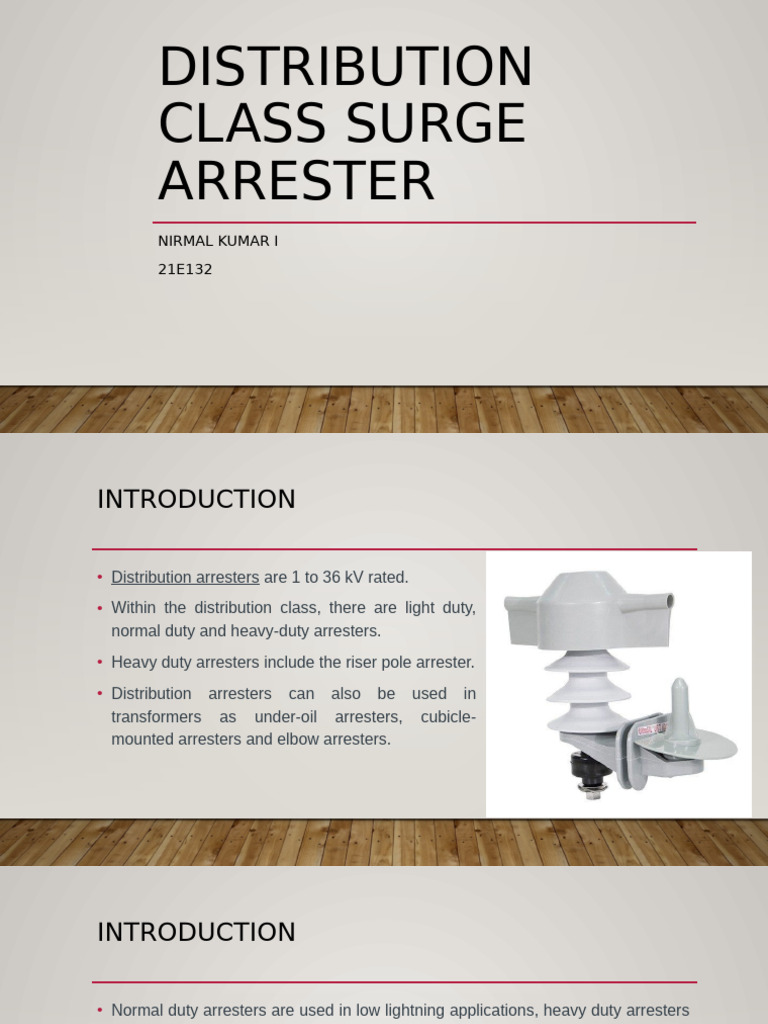 Distribution Class Surge Arrester | PDF | Electric Power Distribution ...